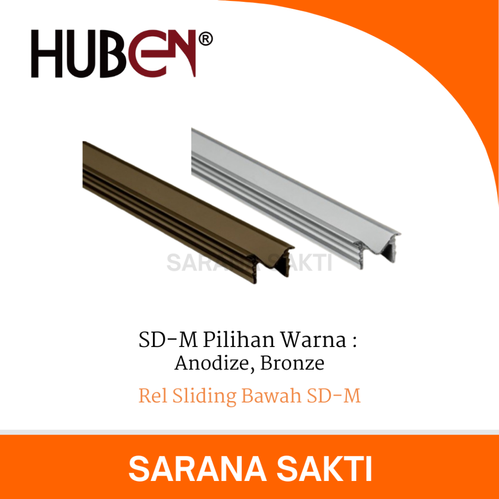 Jual Rel Sliding Bawah SD-M HUBEN | Rel Pintu Bawah Sliding Door Pintu Geser Aluminium | Shopee ...