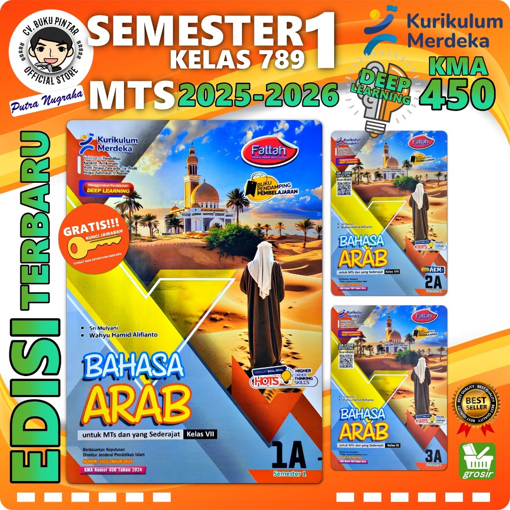 Jual LKS BAHASA ARAB MTS KELAS 7 8 9 SEMESTER 1 2025-2026 KMA 450 KURIKULUM MERDEKA KURMER Deep ...