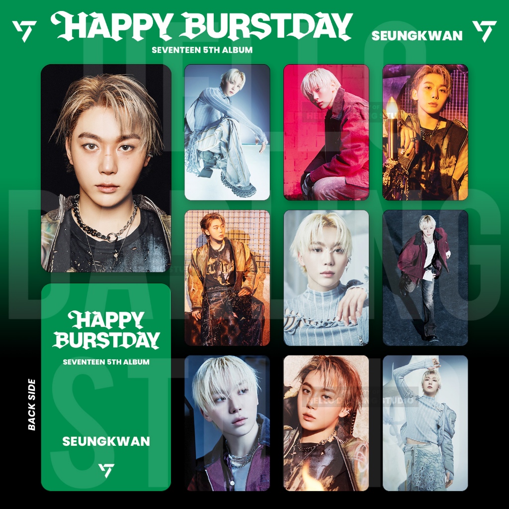 Jual 10 SVT Happy Burstday SEUNGKWAN Photocard set. Unofficial. Fan Made. | Shopee Indonesia