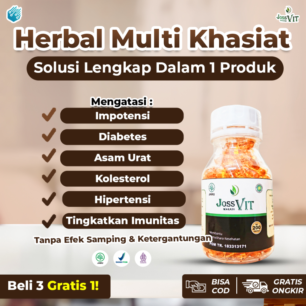 Jual Joss Vit - Obat Herbal Multi Khasiat Atasi Diabetes Impotensi Asam ...