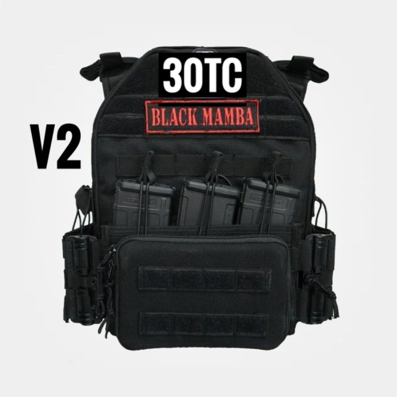Jual Body Vest Tactical Black Mamba Gen 2 Rompi Tempur Bodyvest Brimob ...