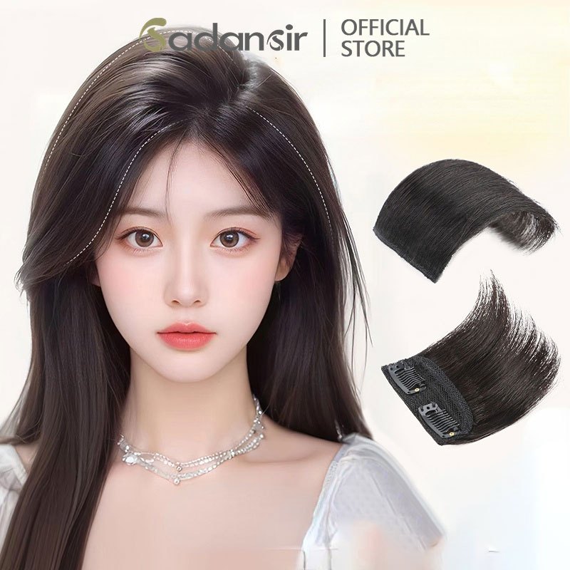 Jual Sadansir Poni Rambut Asli Jepit Poni Clip Human Hair Poni Korea ...