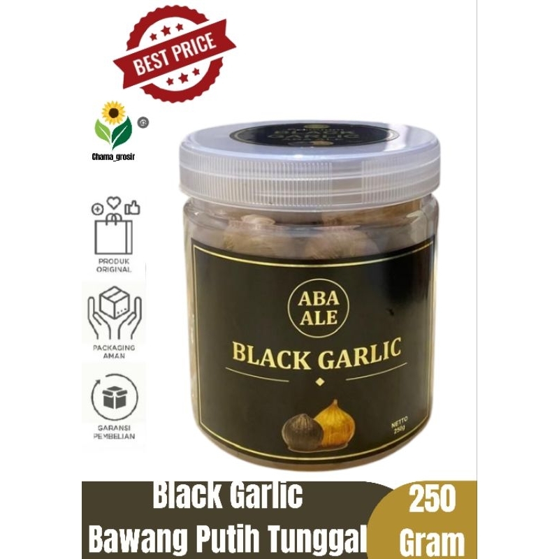 Jual [ORI] Black Garlic Original 250 Gram Bawang Hitam Tunggal Black Garlic Bawang Hitam ...