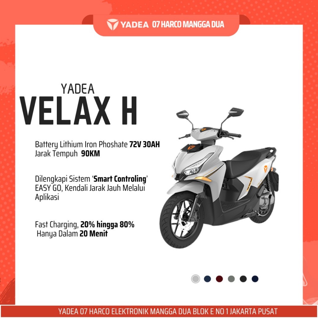 Jual Yadea Velax H | Shopee Indonesia