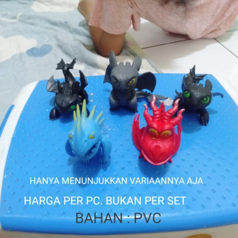 Jual Miniatur Macam Macam Naga Film Toothless How To Train Your Dragon ...