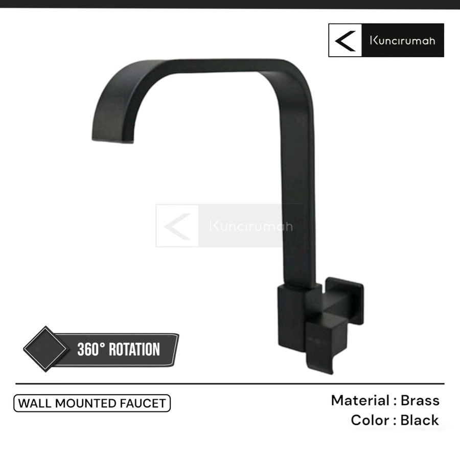 Jual Kran dapur wastafel dinding / Keran kitchen sink tembok kuningan ...