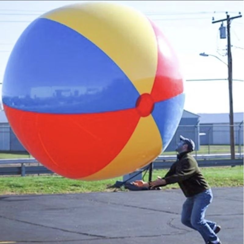 Jual SUPER JUMBO 2 METER BOLA PANTAI ROUND BALL VOLI VOLLEY BALL ...