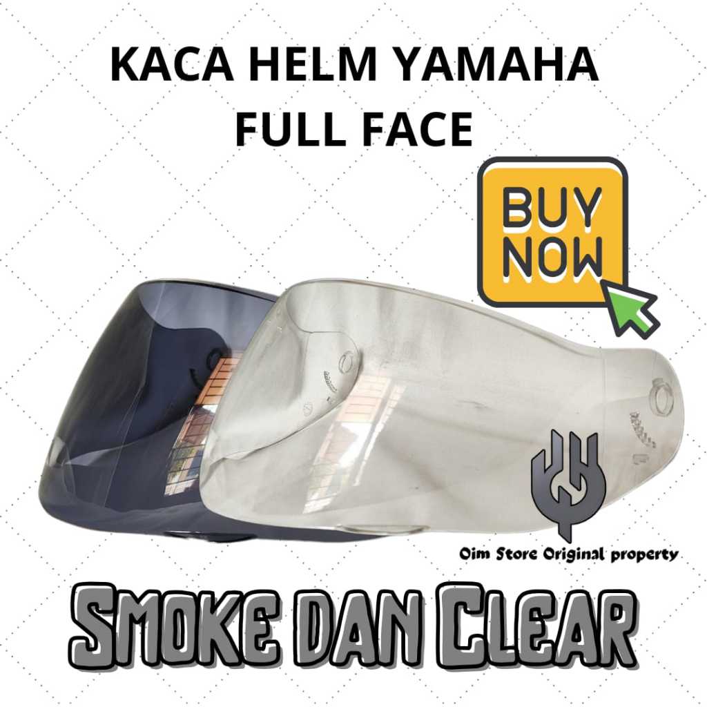 Jual Kaca helm full face standar bawaan yamaha / kaca helm yamaha ...