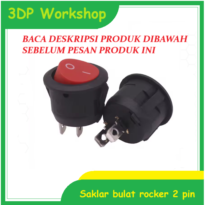 Jual Saklar Bulat Rocker 2 Pin | Shopee Indonesia