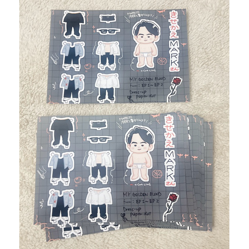 Jual My Golden Blood collection ep 1 - 2 netprint Closer Ost Thai BL Jossgawin dress up paper ...