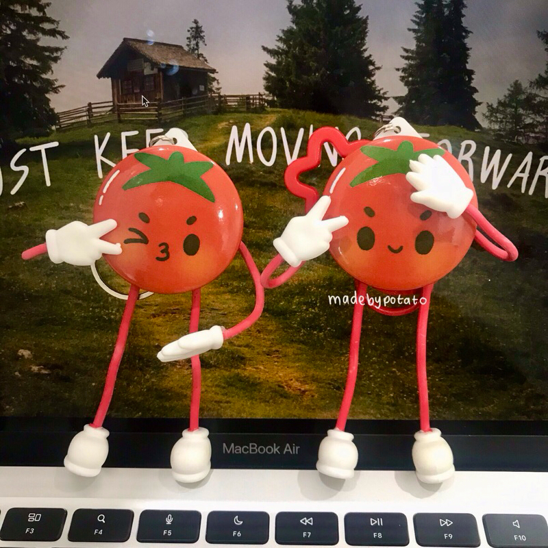 Jual madebypotato Silly Tomato Keychain / Tomato Bag Charm Trinkets ...