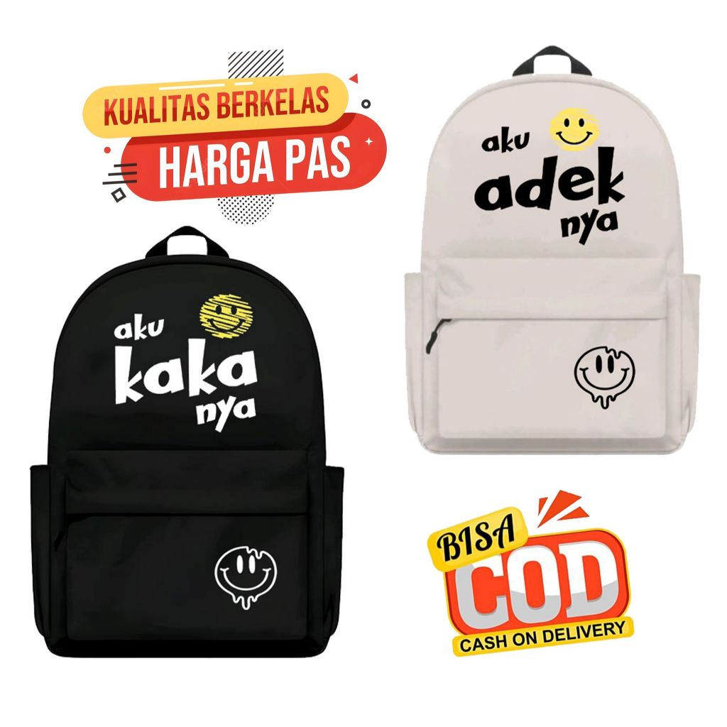 Jual Tas Ransel Backpack Distro Couple Casual Terbaru 2025 Motif Kata ...