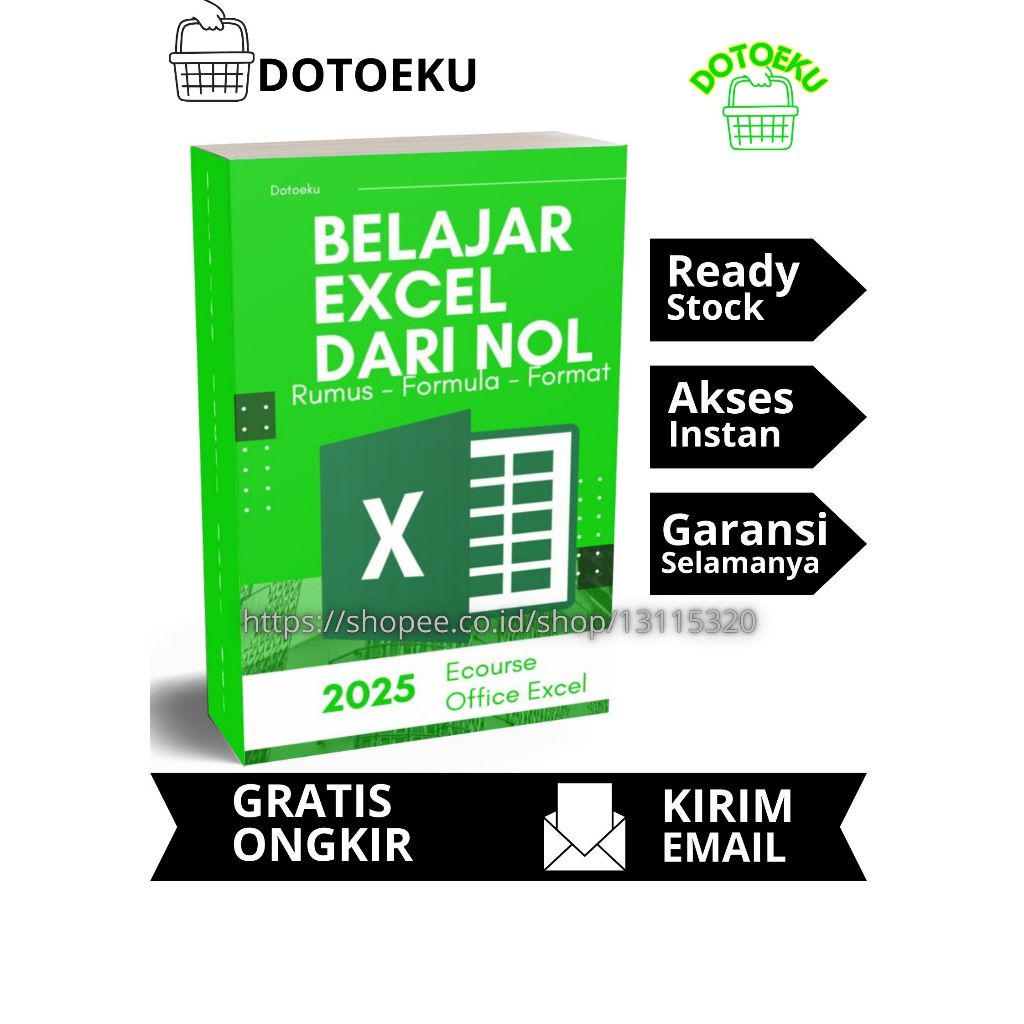 Jual PROGRAM BELAJAR EXCEL RUMUS Dan FORMULA Dari NOL - Panduan Mahir MS Excel Dari Dasar Hingga ...