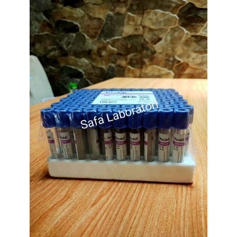 Jual Tabung Darah K3 Edta 3Ml Tabung Edta Vacutainer Blood Collection ...