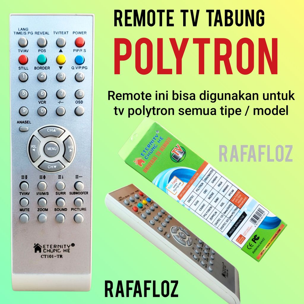 Jual Remote untuk POLYTRON tv tabung all type | Shopee Indonesia