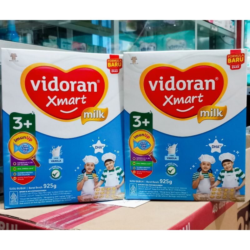 Jual Vidoran Xmart Milk 3+ rasa Vanila netto 925 gram | Shopee Indonesia