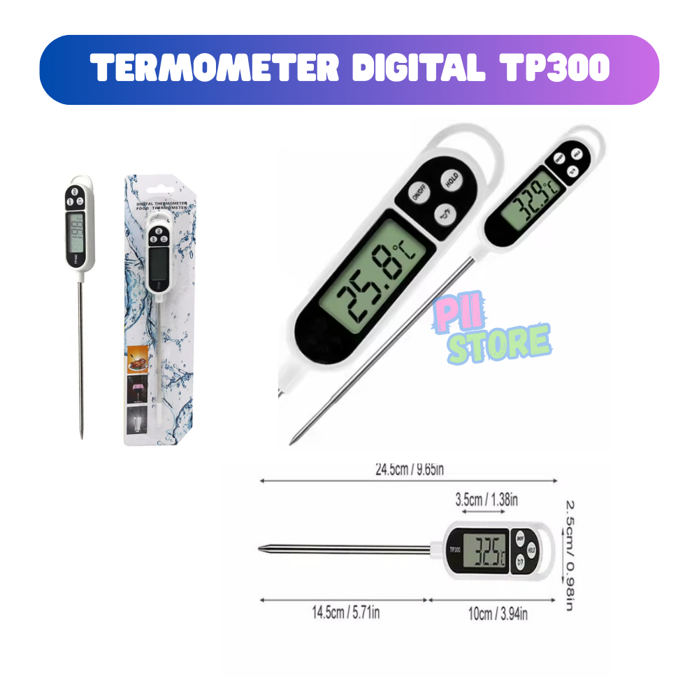 Jual TP300 DIGITAL FOOD THERMOMETER PENGUKUR SUHU MAKANAN TERMOMETER ...