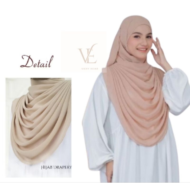 Jual DRAPERY Instan Hijab Set Malaysia / Jilbab Drapery Dada Isntan Set ...
