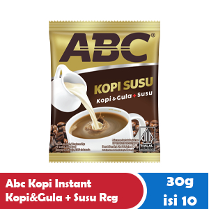 Jual [RENCENGAN] ABC Kopi Susu Instant Kopi Hitam Gula Susu 30 gr isi 10 Pcs | Shopee Indonesia