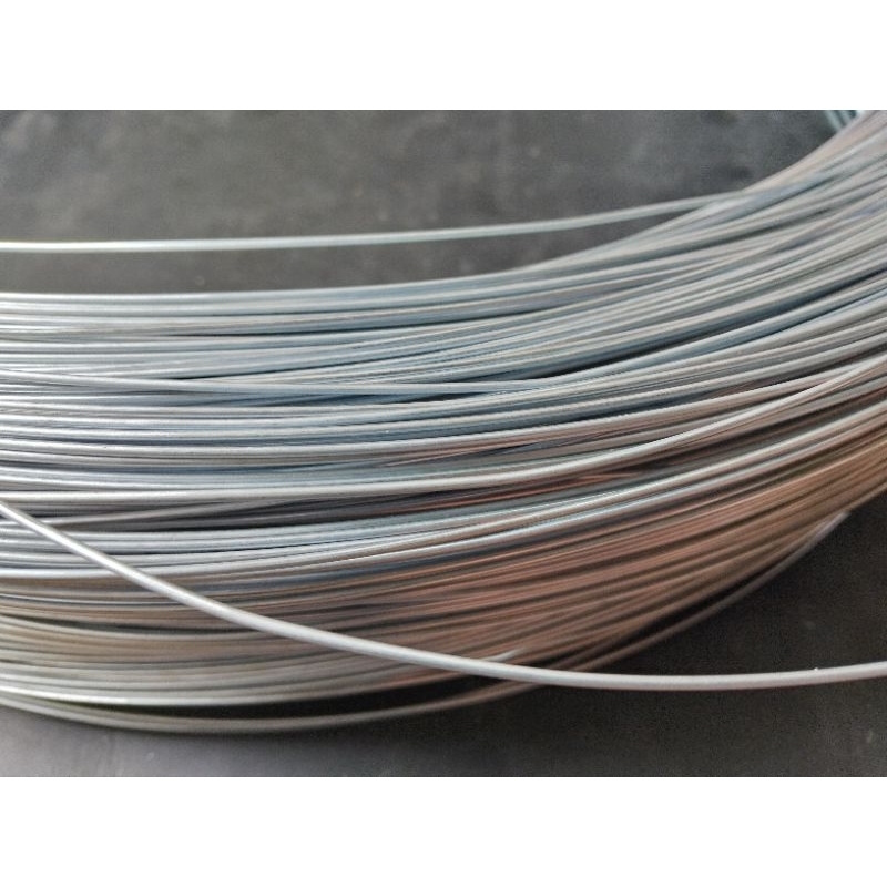 Jual 1 ikat ( 2ons 12meter ) kawat Bwg 16 kawat seng galvanis besar 1,6mm kawat tali ikat pagar ...