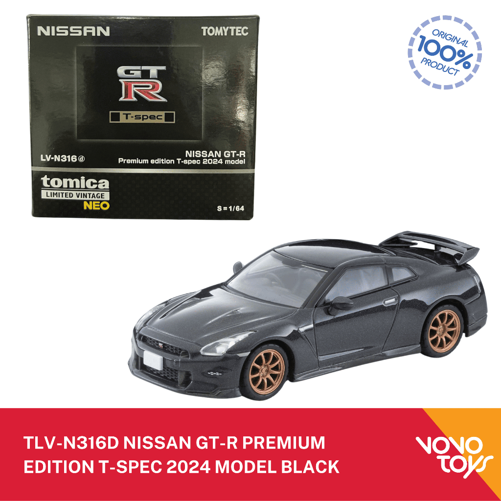 Jual Tomica Limited Vintage TLV-N316d Nissan GT-R Premium Edition T-Spec 2024 Model Black ...