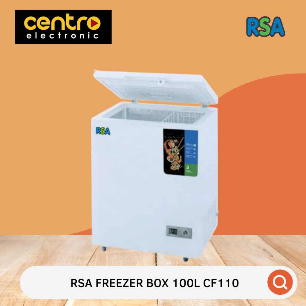 Jual RSA CHEST FREEZER BOX 100L CF110 | Shopee Indonesia