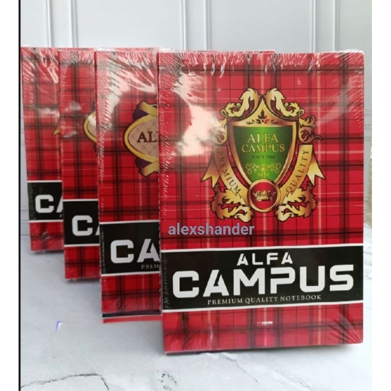 Jual 1 PACK ISI 10 PCS - BUKU TULIS PREMIUM ALFA CAMPUS 50 LEMBAR /BUKU TULIS BESAR BOXY ...