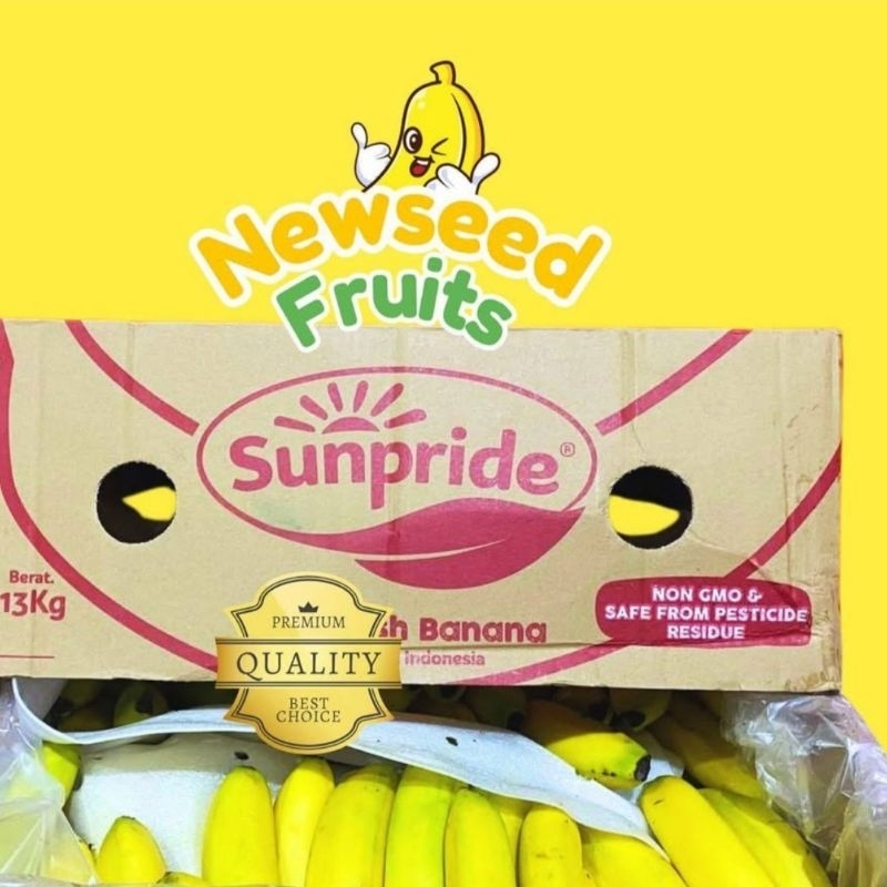 Jual [INSTAN] Pisang Cavendish Sunpride 1 Dus isi [ ±13kg ] Fresh ...