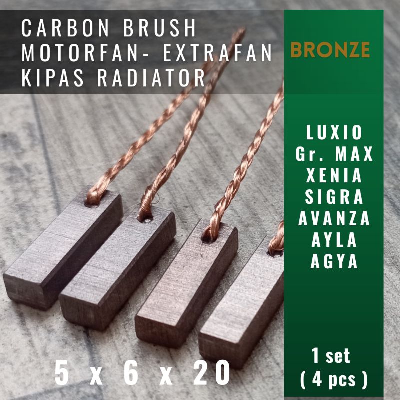 Jual Carbon Brush Kipas Radiator Motor Fan / Bronz / Grand Max, Xenia ...