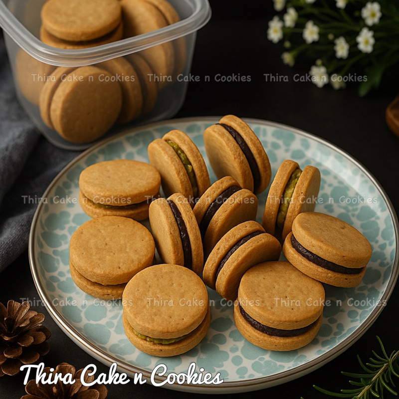 Jual gluten free egg free coconut sugar mini sandwich cookies kukis ...