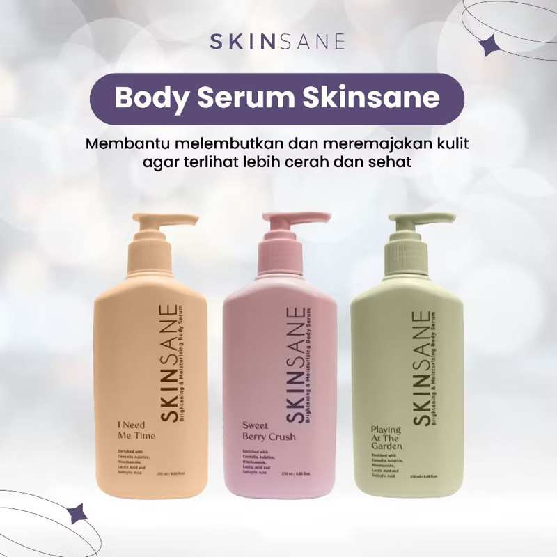Jual Skinsane Body Serum Lotion Pencerah Kulit Menghaluskan Dan Menjaga ...