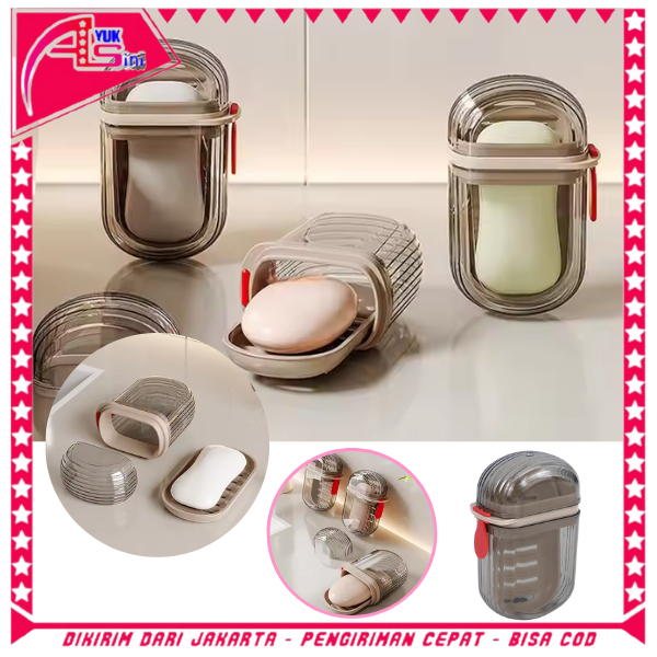 Jual AS Tempat Kotak Sabun Batang Travel Kotak Wadah Sabun Batang mandi ...