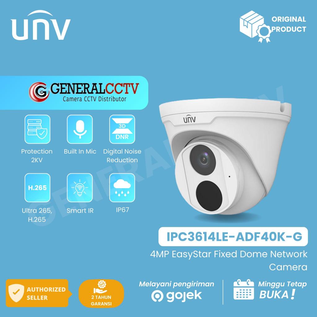 Jual Uniview IP Camera IPC3614LE-ADF40K-G 4MP EasyStar Fixed Dome Network Camera | Shopee Indonesia