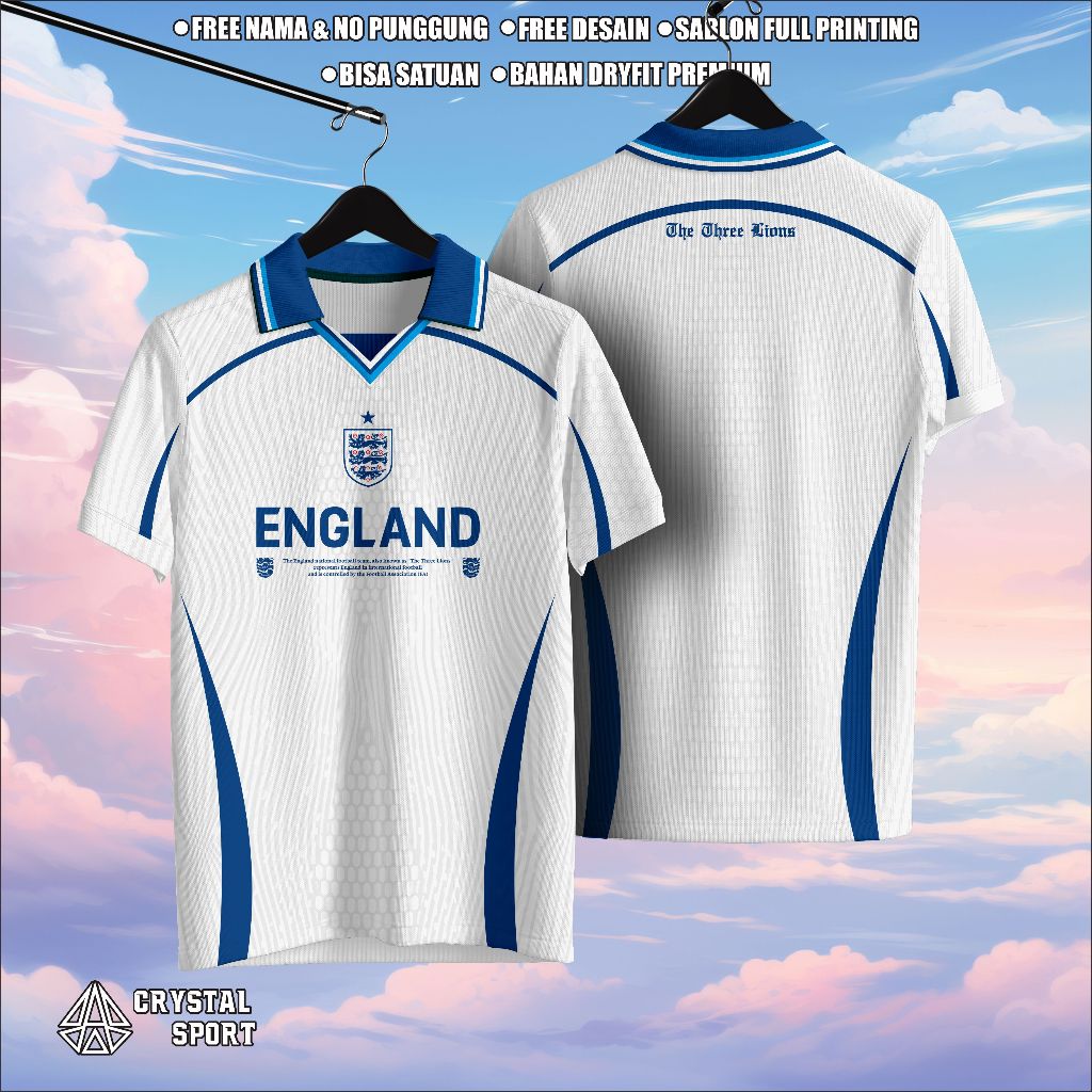 Jual Jersey FANTASY ENGLAND / INGGRIS Full Printing ( Bisa Satuan ...