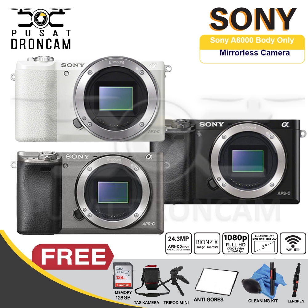 Jual Sony A6000 Body Only Mirrorless Camera Paket Bonus Sony Alpha ...