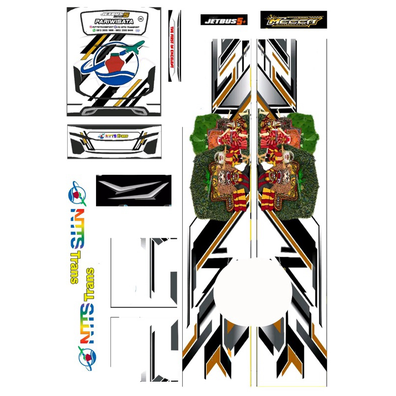 Jual livery bus mecca ntts trans miniatur plastik full modifikasi ...
