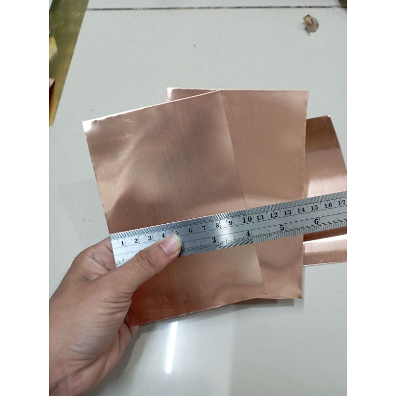 Jual Plat Tembaga Murni Tebal 0,3mm x 100mm x 150mm Tembaga | Shopee ...