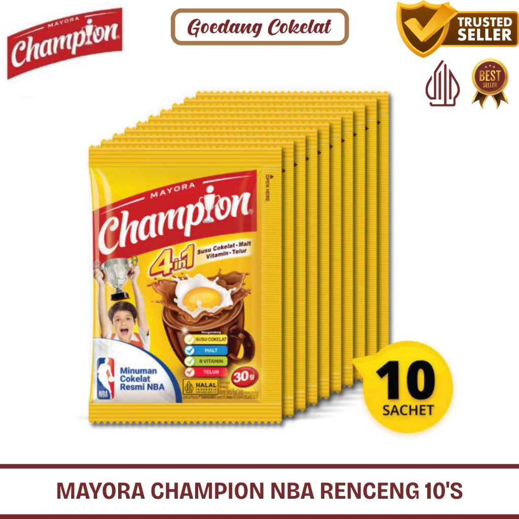 Jual Mayora Energen Champion 4in1 1 Renceng isi 10 sachet Susu Sereal ...