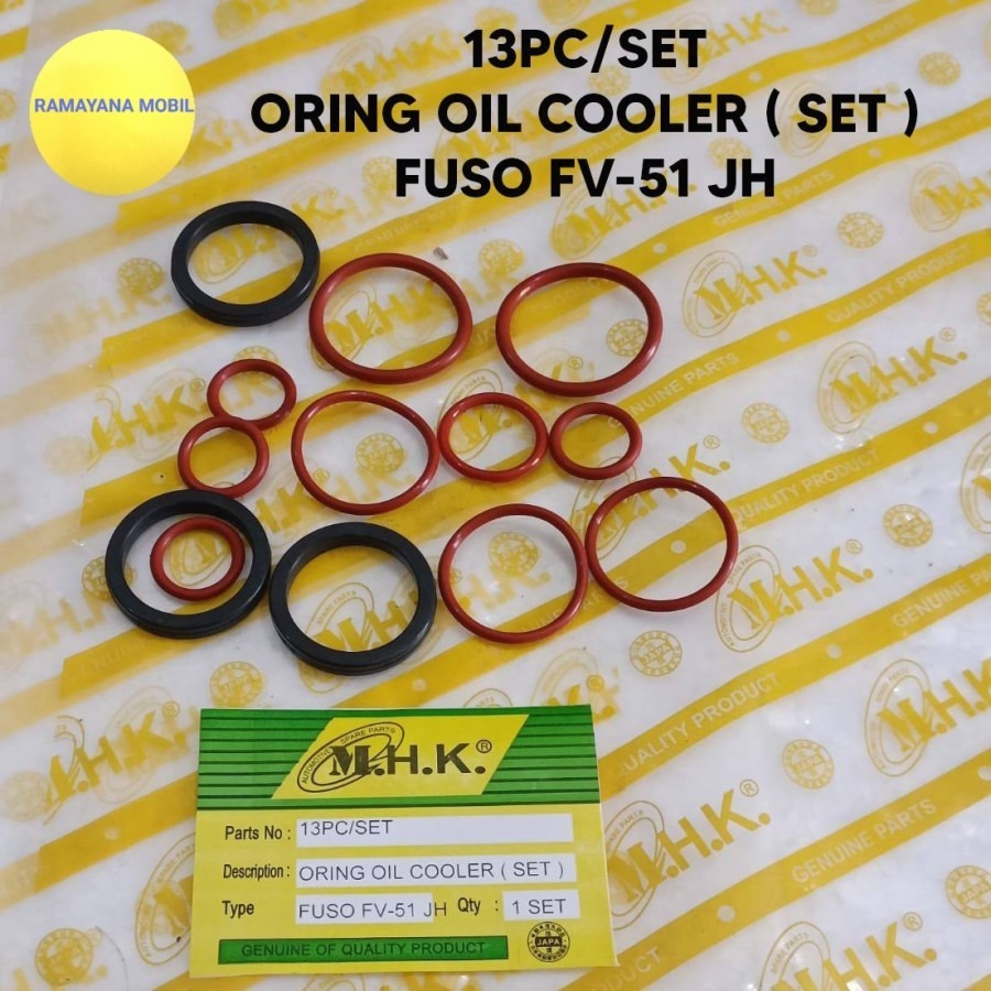 Jual KARET SEAL ORING OIL COOLER SET 6M 70 , FUSO FV51 JH, ENGINE 380 PS | Shopee Indonesia