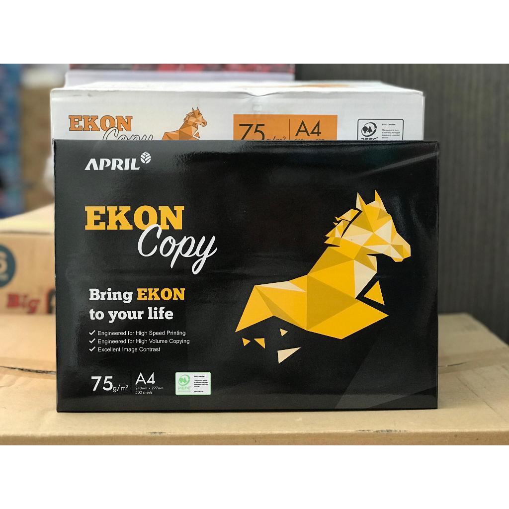 Jual (5 RIM) EKON Kertas HVS A4 75gsm | EKON Kertas HVS A4 75 gram ...