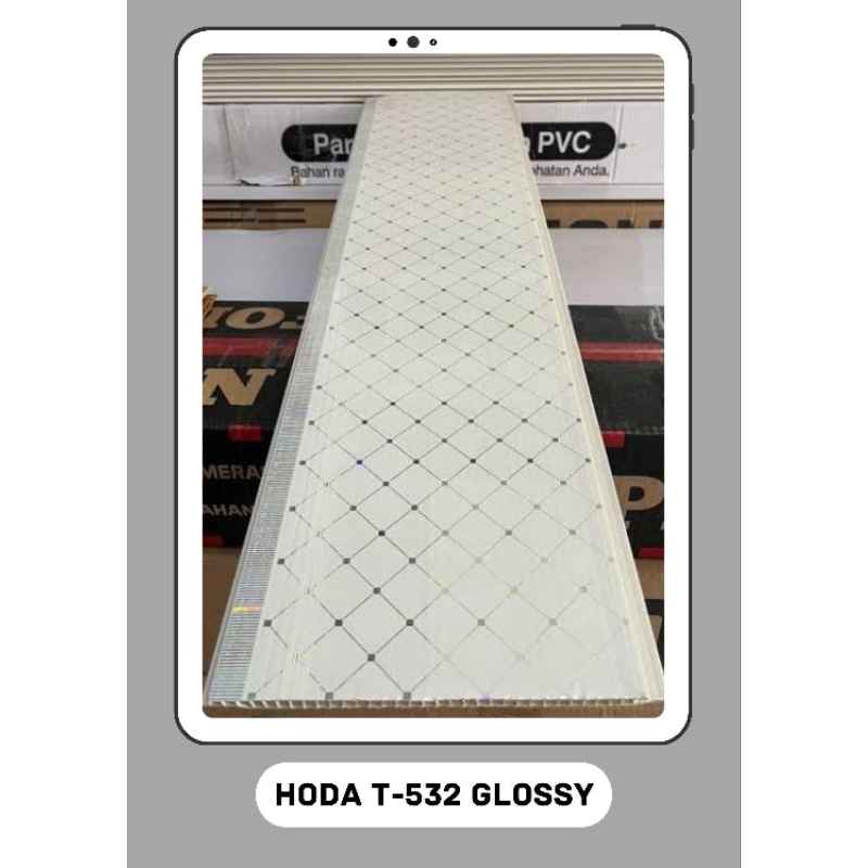 Jual Plafon PVC hoda glossy tipe T-532 Lebar 20 cm Tebal 8 mm | Shopee ...
