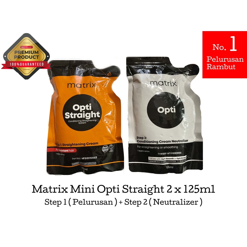 Jual Matrix Mini Opti Straight 125ml x 2 Matrix Smoothing Matrix Obat ...