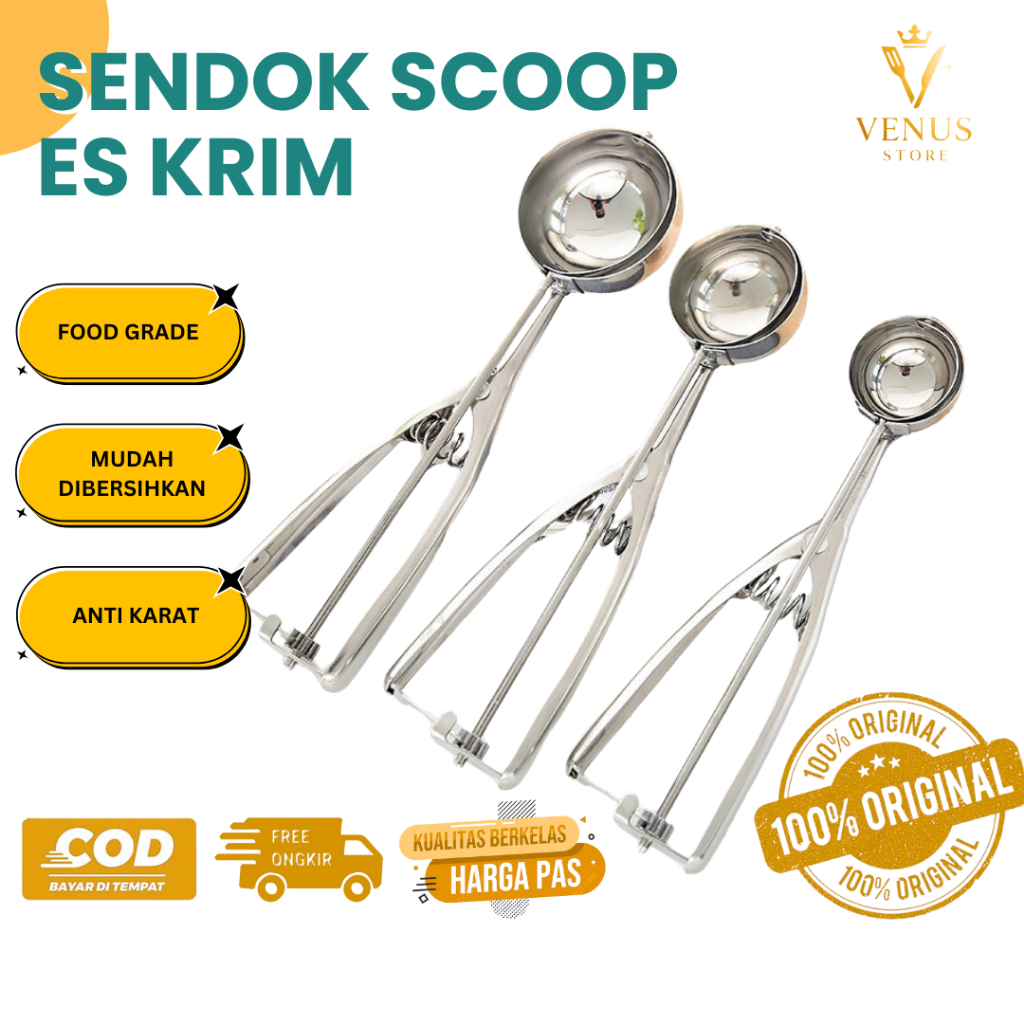 Jual SENDOK TAKAR ES KRIM SCOOP ICE CREAM SENDOK PRASMANAN CENTONG ...