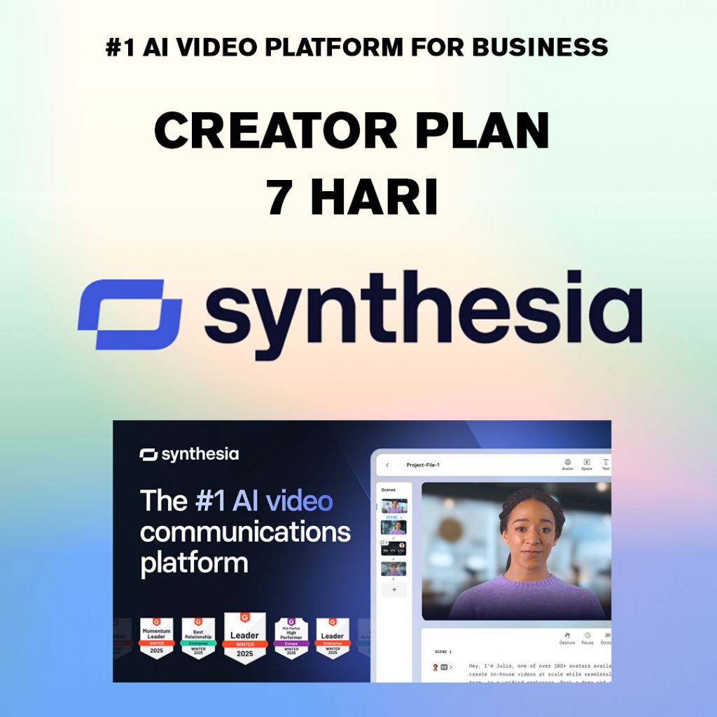 Jual Synthesia io Creator Plan 7 Hari - Ai Avatar | Shopee Indonesia