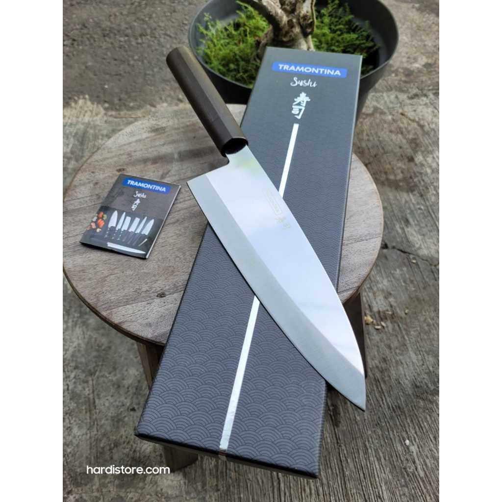 Jual Pisau Sushi Sashimi Jepang 20 cm / 8 inchi Tramontina Deba Knife ...