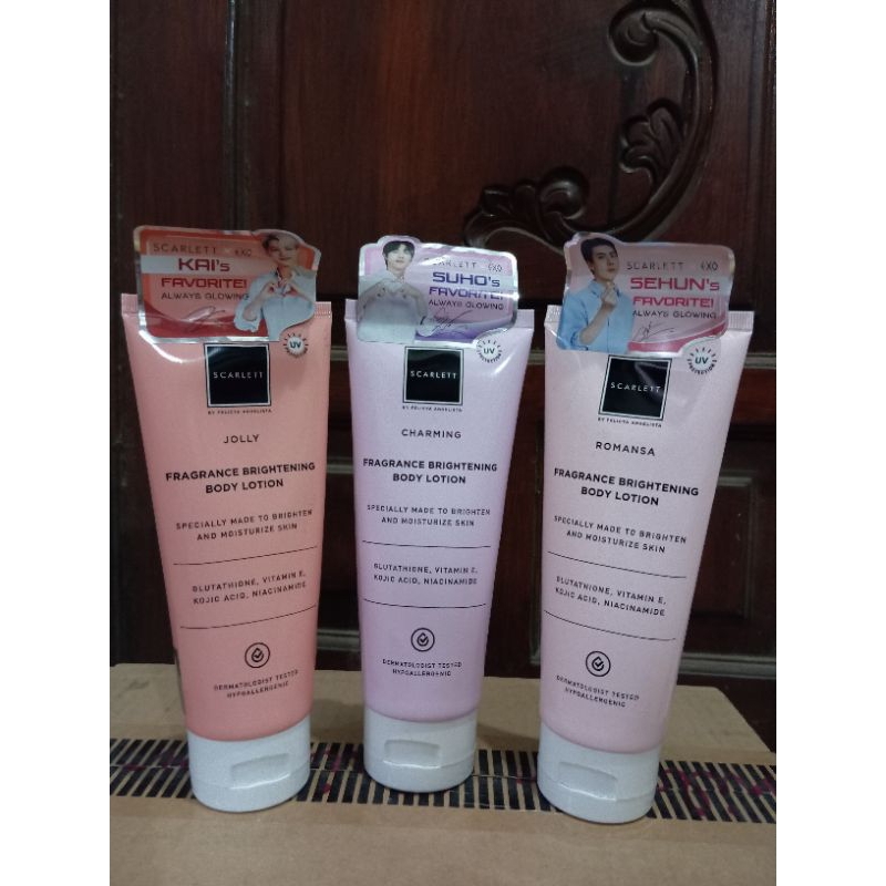 Jual (1pcs) Scarlett Fragrance Brightening Lotion Handbody Badan ...