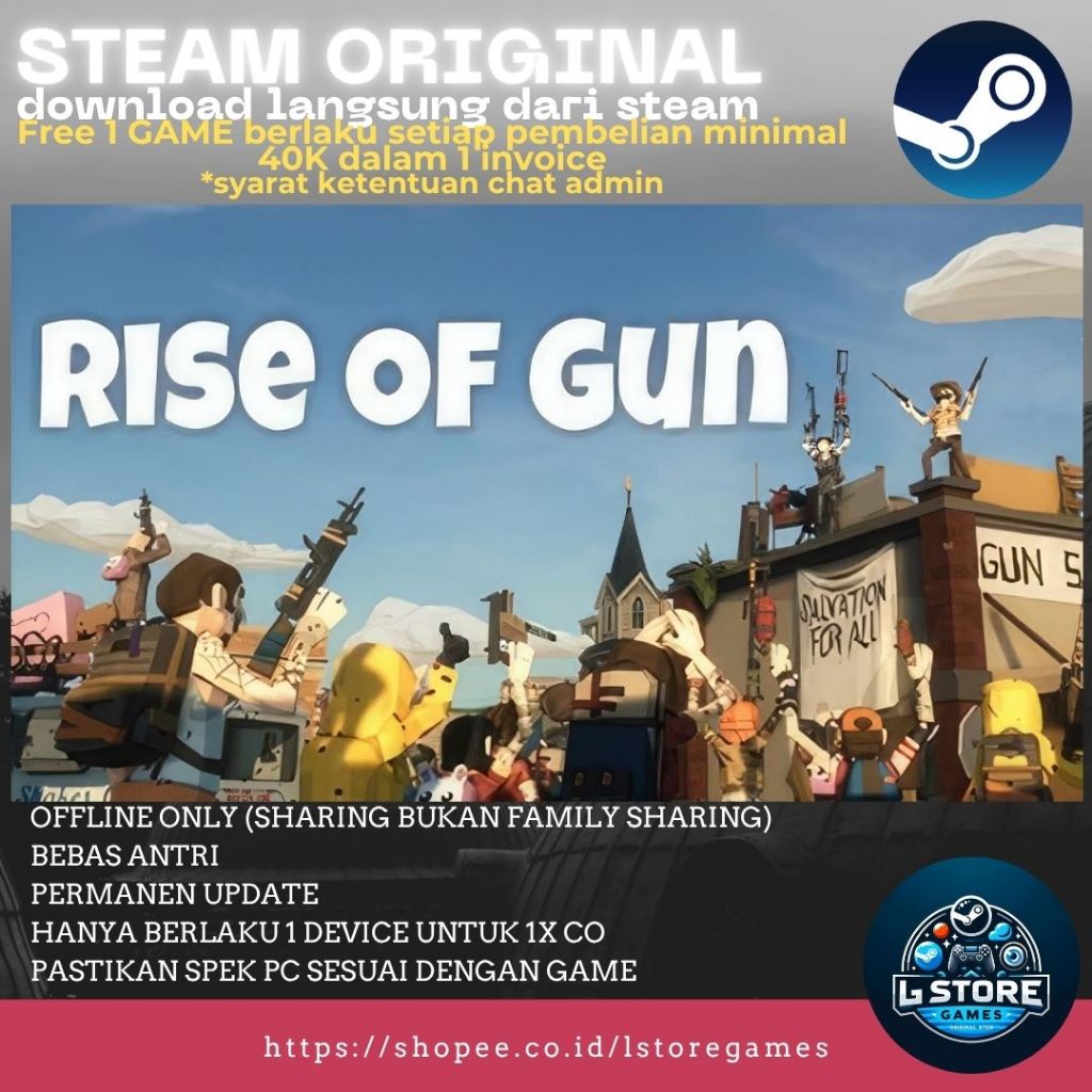 Jual Rise of Gun Game PC Sharing Original Offline | Shopee Indonesia