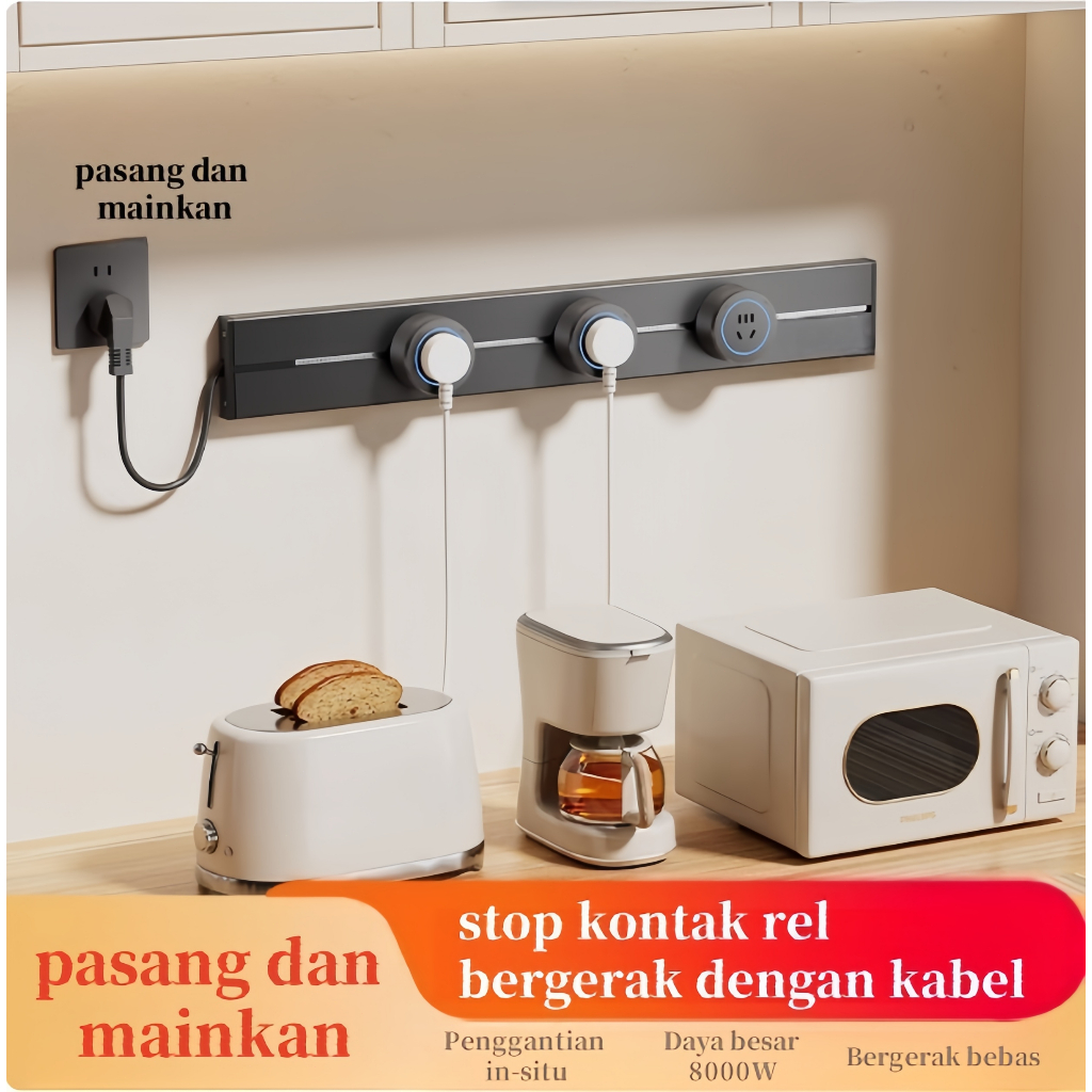 Jual Track Socket Listrik Elektrik Board 30cm -60cmAdjustable Putar ...