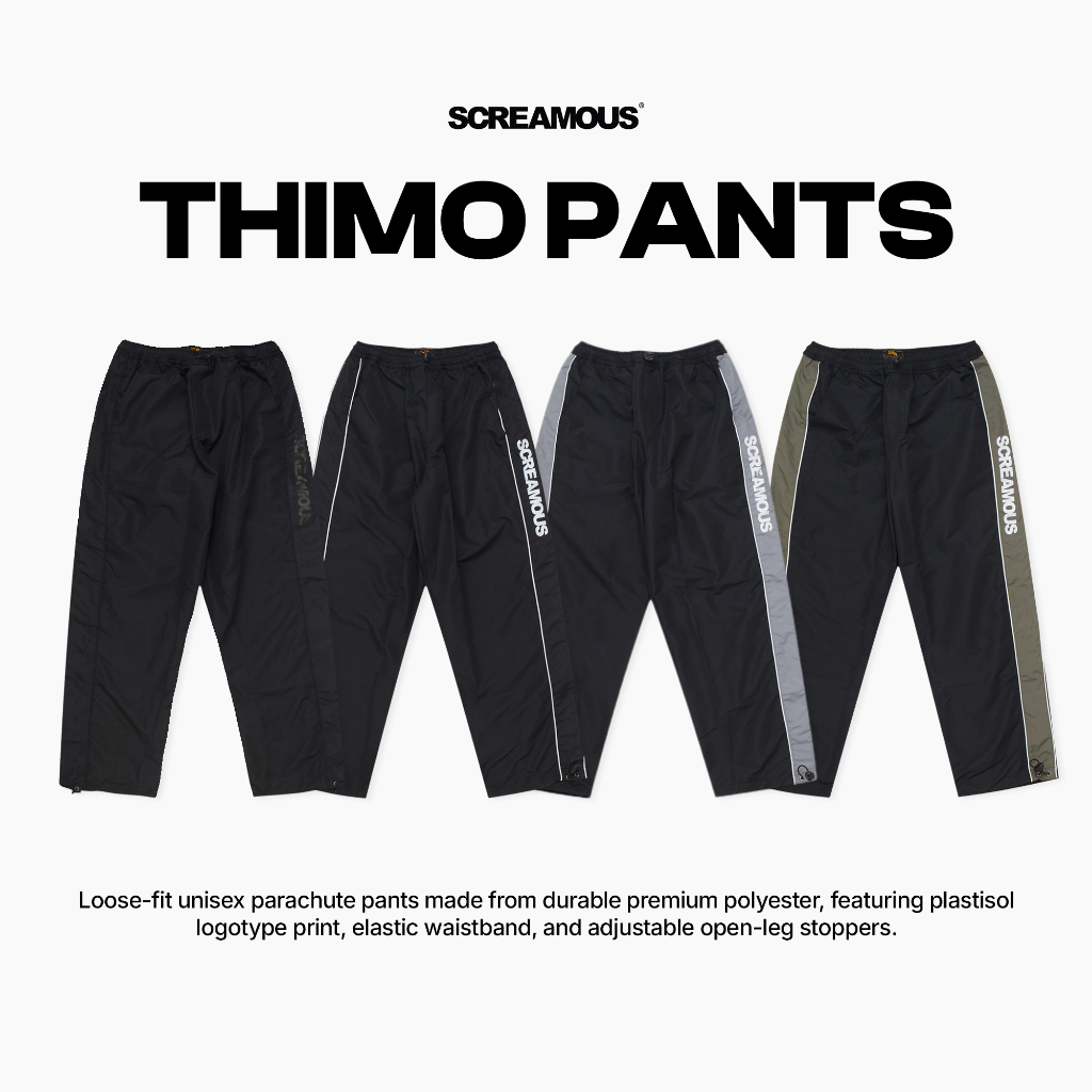Jual Screamous Track Pants Parachute THIMO Loose Fit | Shopee Indonesia