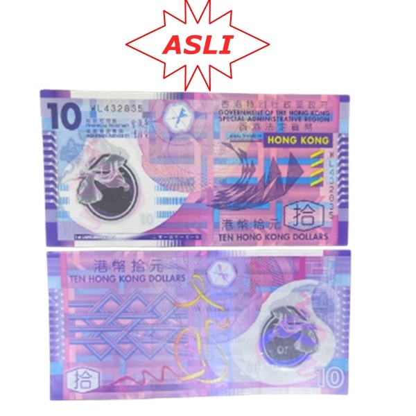 Jual mata Uang 10 dolar hongkong Polymer Uang luar negeri asing koleksi ...